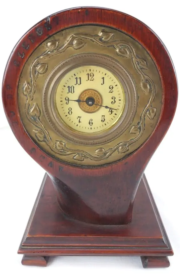 British, WW1, RFC Trench Art Propeller Boss Clock, Avro 80HP Clerget ...