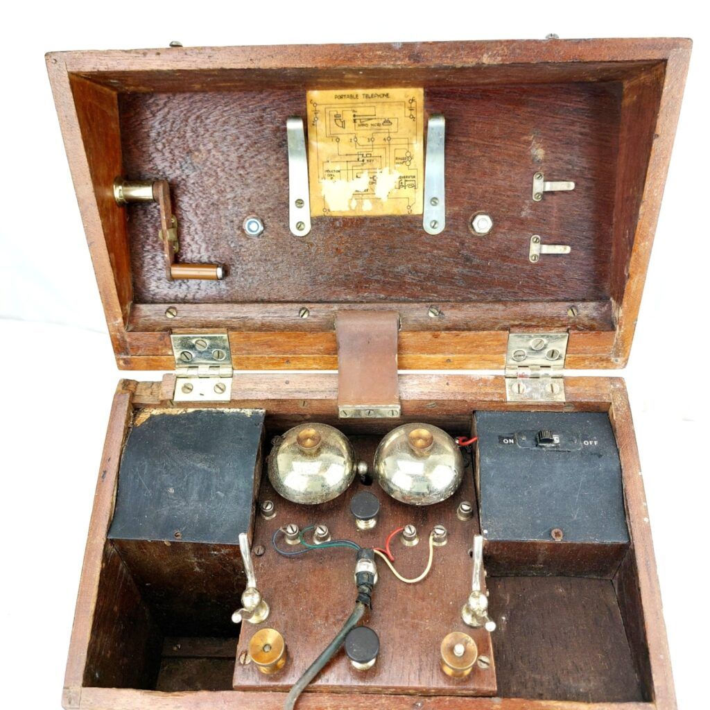 British, WW1- c.1914–18, Standard Electric Portable Field Telephone ...