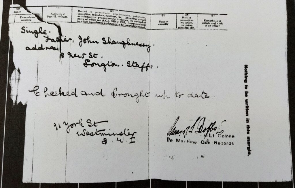 British, WWI, Medal Group, Pte. John Shaughnessy, North Staffs Regiment ...