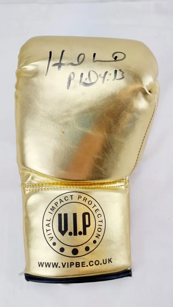 Evander Holyfield Signed Boxing Glove, With Display Case & Certificate ...