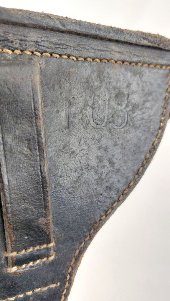 German, WW2, P.08 Luger Holster, Black Leather, Dated 1941, by E.G ...