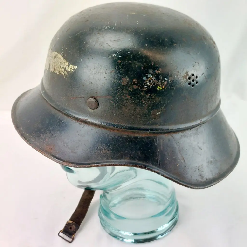 German, WW2, Luftschutz M38 Gladiator Helmet, by Paul Diener, RL2–38/28 ...
