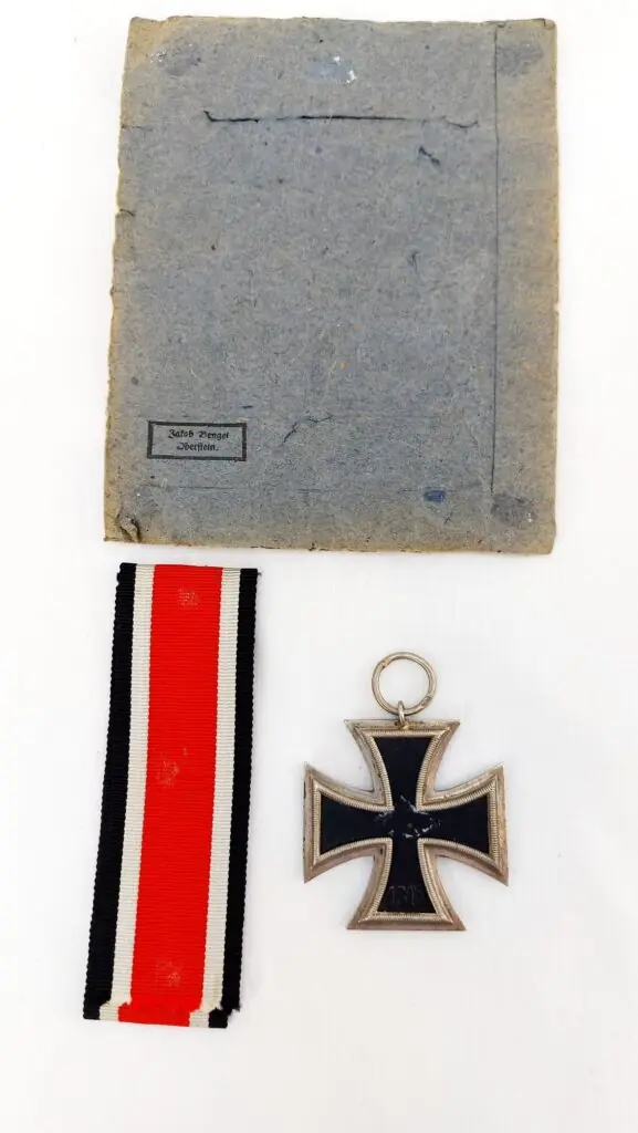 German, WW2, Iron Cross 2nd Class, Maker “44” Jakob Bengel, with ...