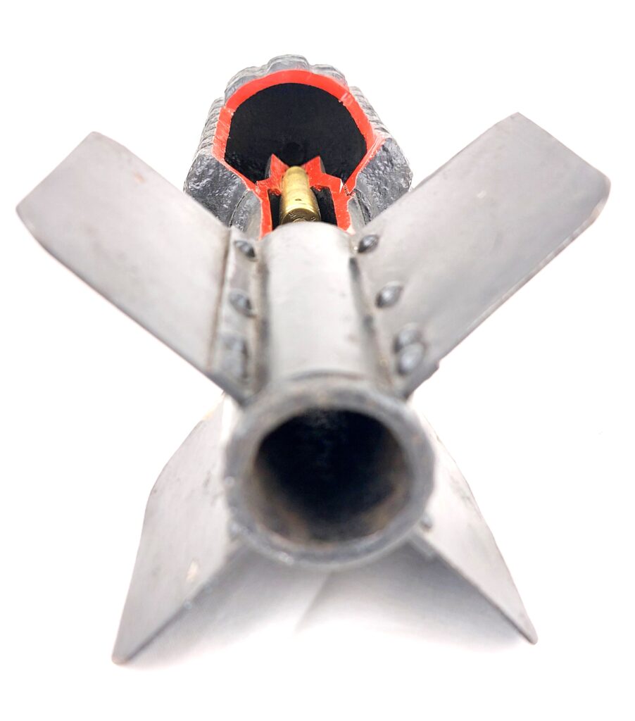 German, WWI, Granatenwerfer 16 Bomb, Sectioned Cutaway Mortar, Inert ...