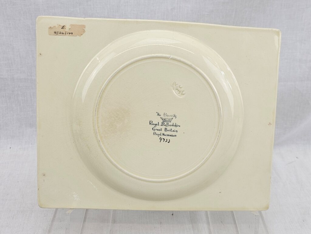 1930s Clarice Cliff Biarritz Rectangular Plate - Sally Antiques
