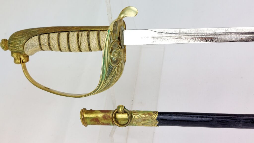 British, George V, 1827 Pattern Royal Navy Officer’s Sword – Slim-Blade ...