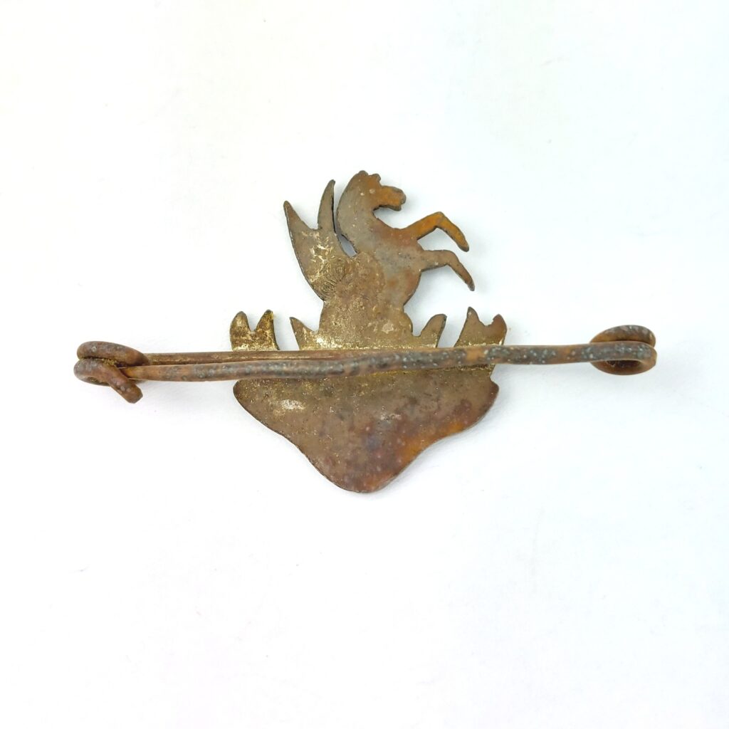 British, WWII, Royal Navy HMS St. Vincent Sweetheart Brooch, Enamel ...