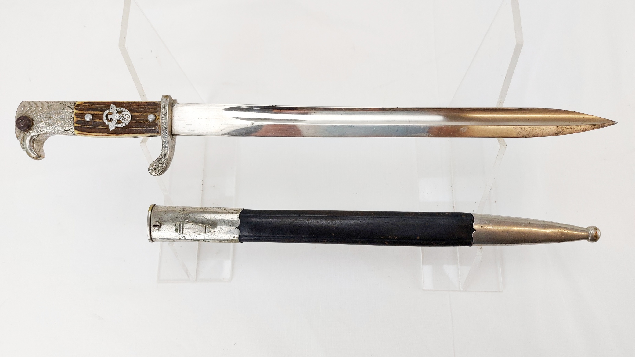 German, WW2, Police Dress Bayonet by E.D. Lüne­schloss, Solingen — Unit ...