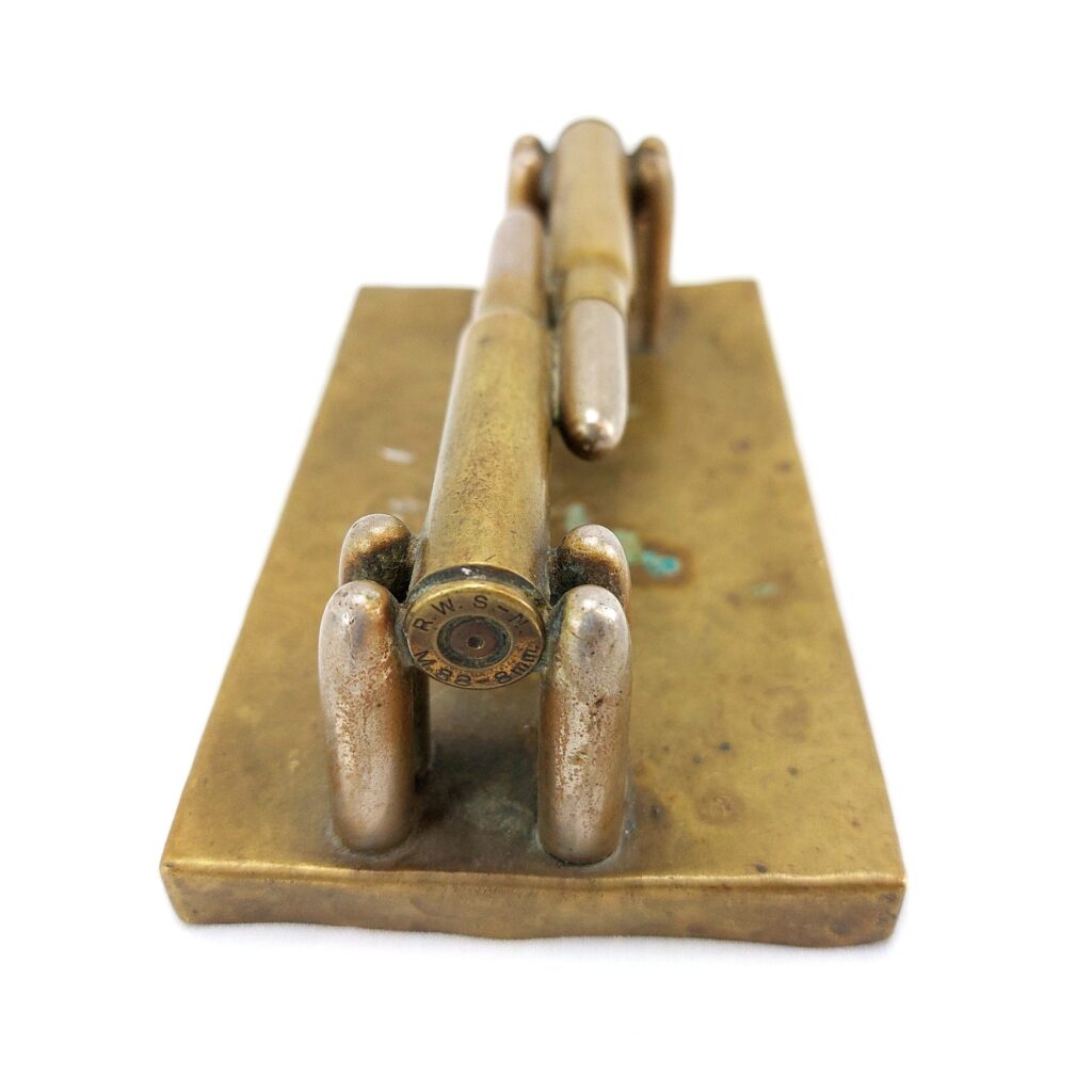 Imperial German, WWI, Trench Art Paperweight made from 7.92mm Mauser M ...
