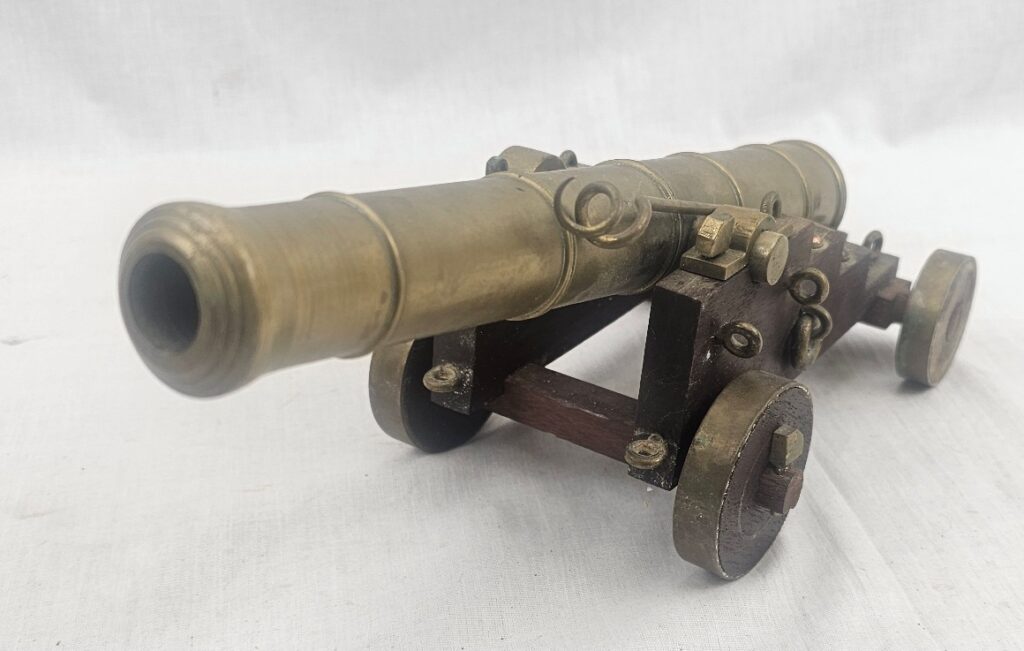 Model Of A c1800 Royal Navy Ships Cannon - Sally Antiques