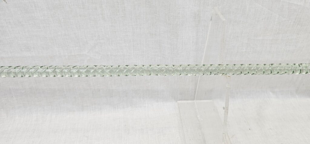 Victorian Light Green Glass Barley Twist Walking Stick - Sally Antiques