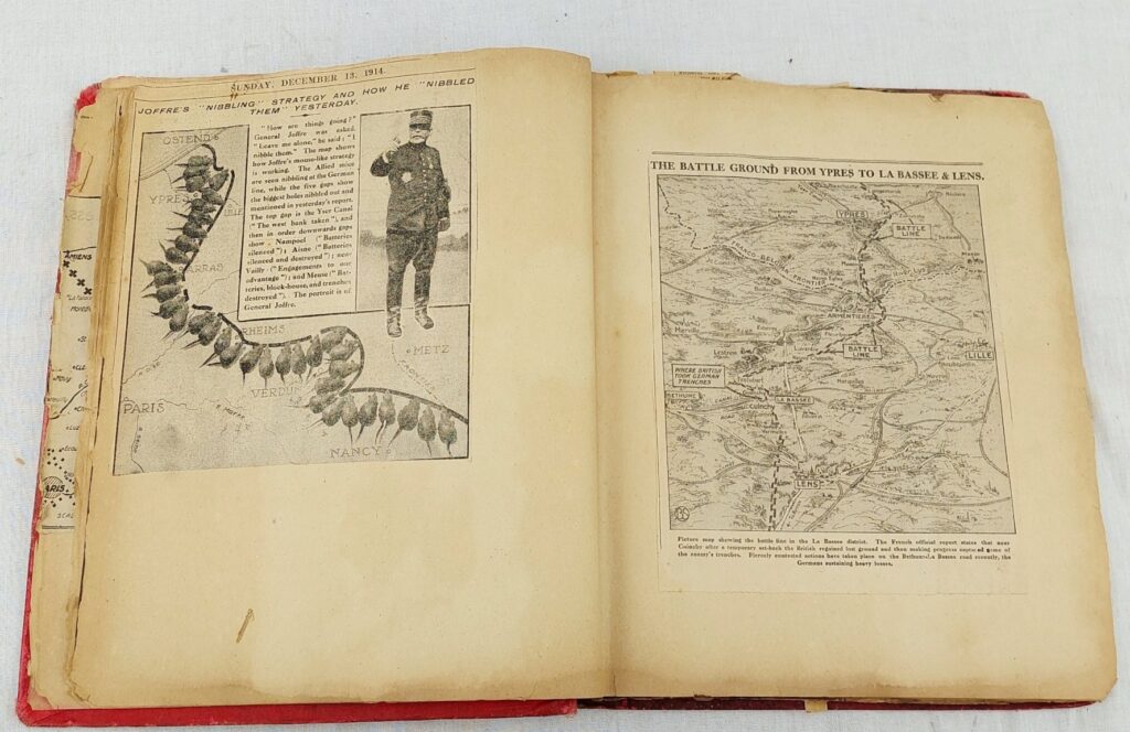 WW1 Scrapbook Of Newspaper Cuttings - Sally Antiques