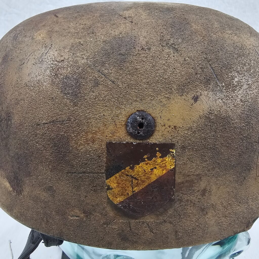 Rare WWII German Tropical M38 Fallschirmjäger Helmet With Double Decals ...