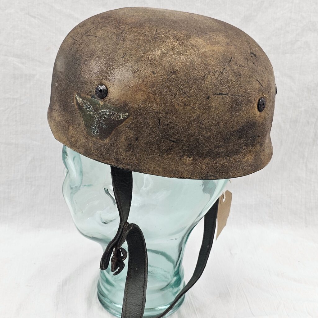 Rare WWII German Tropical M38 Fallschirmjäger Helmet With Double Decals ...