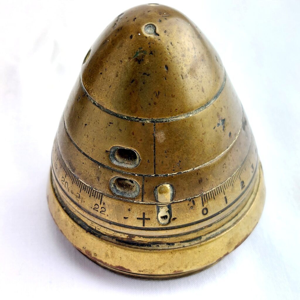 British, WW1, 18-Pounder High Explosive Shell with Dated No.80 Mk VII ...