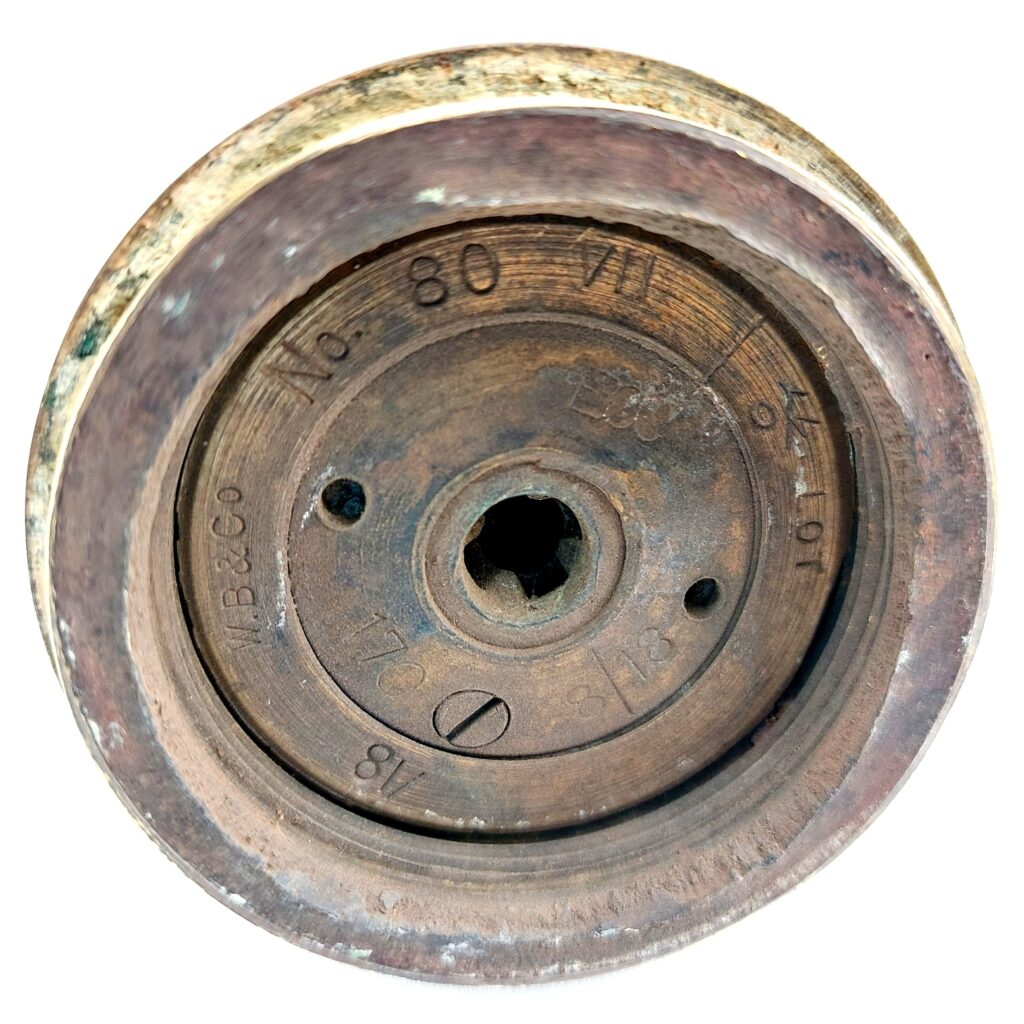British, WW1, 18-Pounder High Explosive Shell with Dated No.80 Mk VII ...