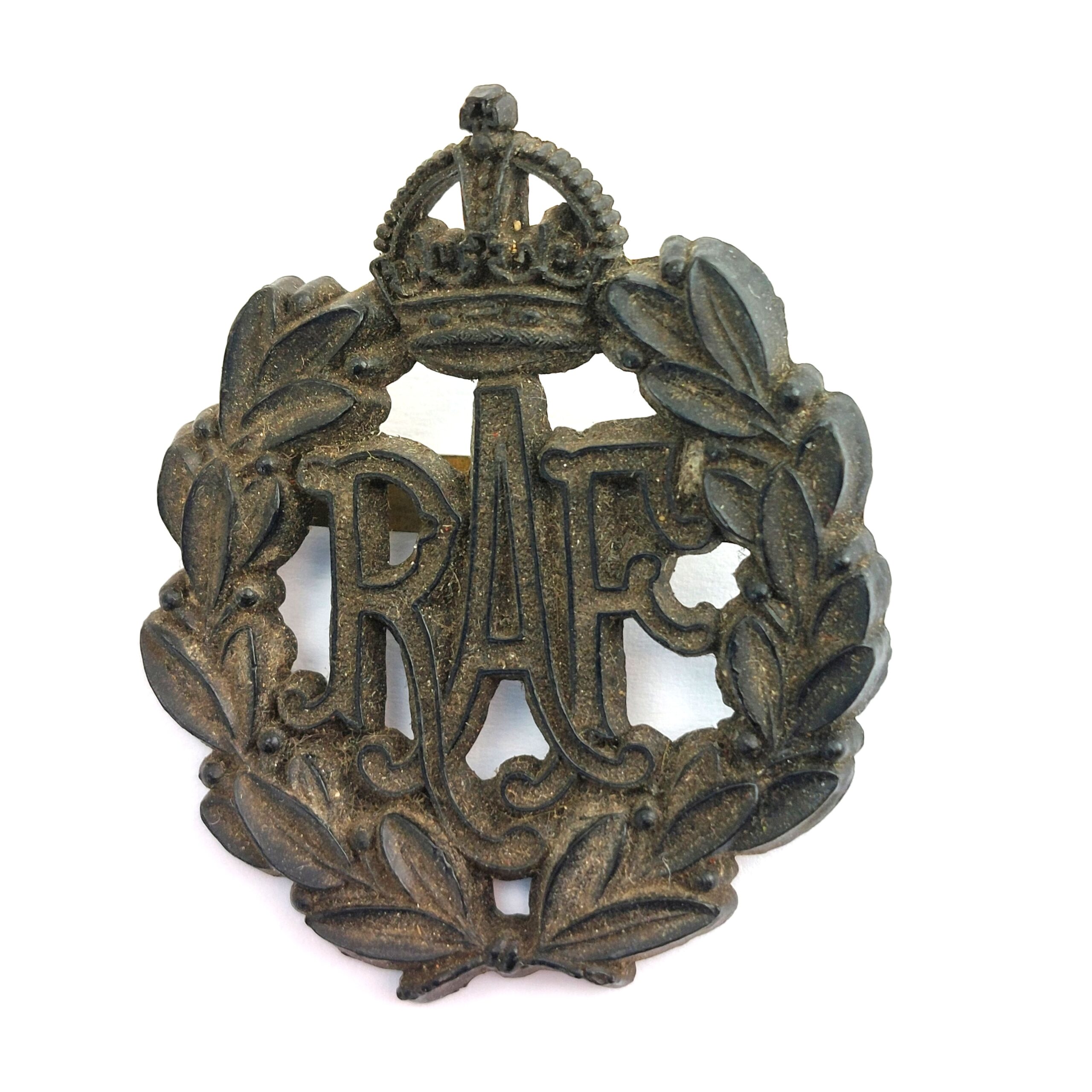 British, WWII, Royal Air Force (RAF) Economy Issue Cap Badge, A ...