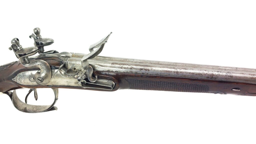 French, c.1740, Double-Barrelled Flintlock Sporting Gun, by Jean ...