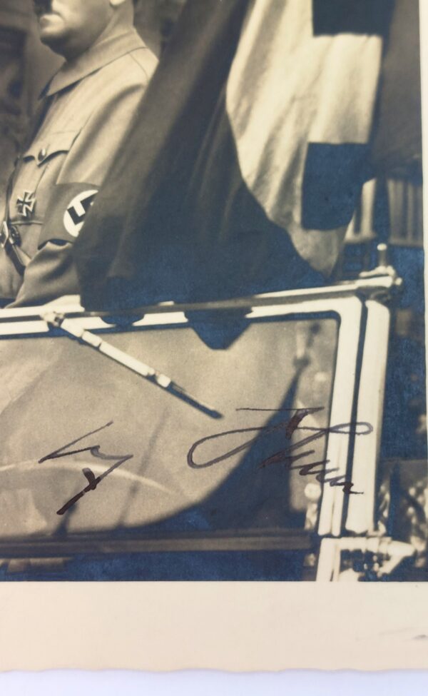 German, WW2, Authenticated Adolf Hitler Signed Hoffmann Photograph ...
