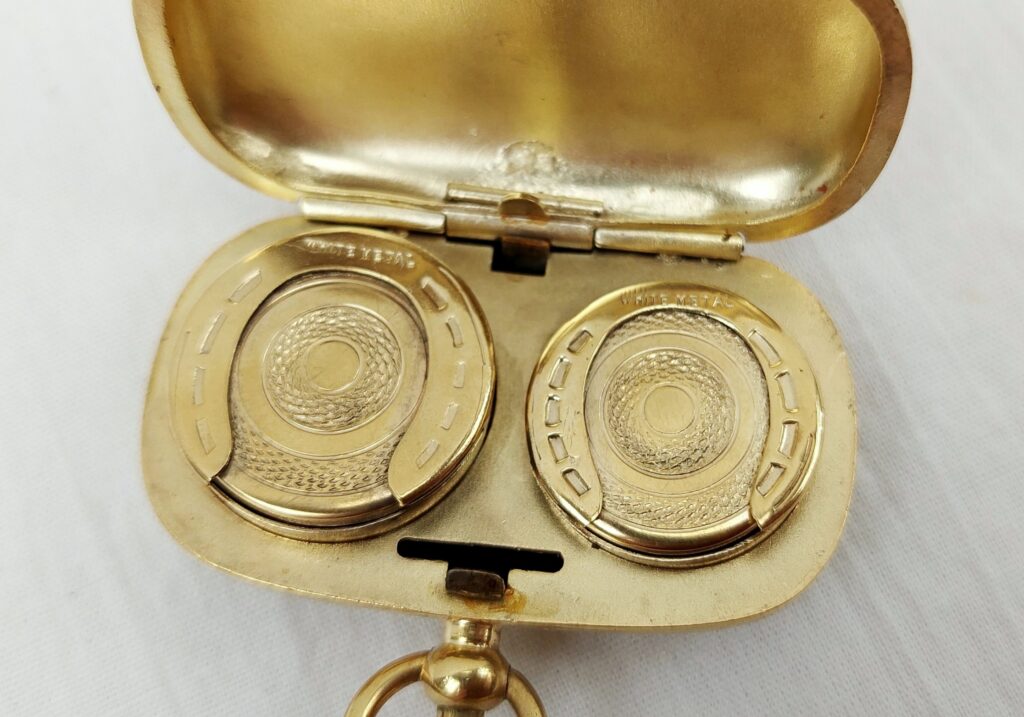 Victorian Gold Plated White Metal Sovereign & Half Sovereign Case ...
