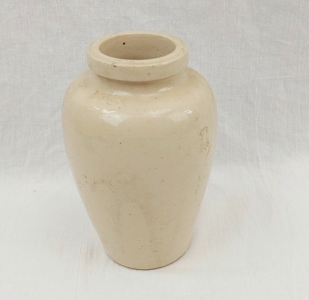 1900s Ceramic Virol Bone Marrow Jar - Sally Antiques