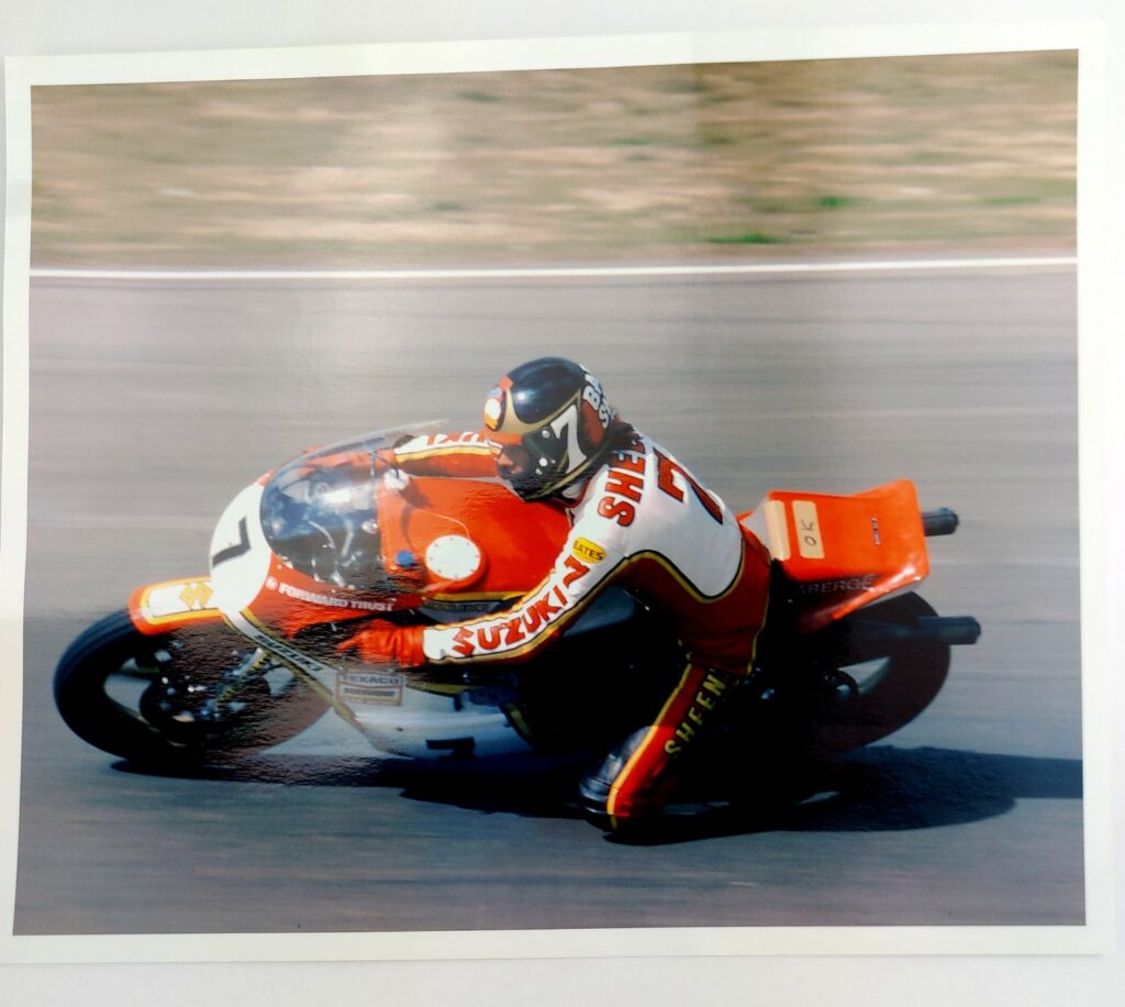 Barry Sheene MBE – Signed Suzuki Grand Prix Photograph, Two Autographed ...