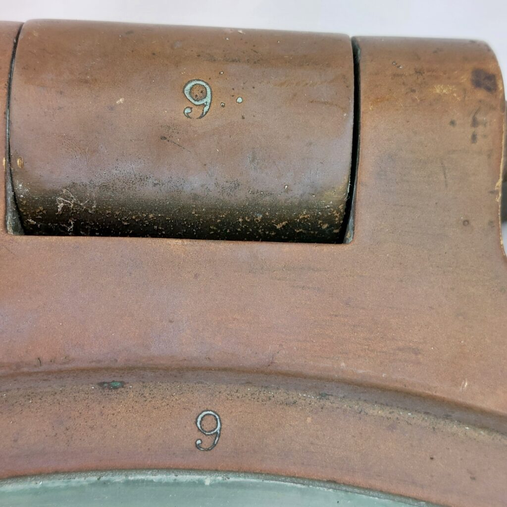 British, WW1, Large Brass Ship’s Porthole No. 9, salvaged from the ...