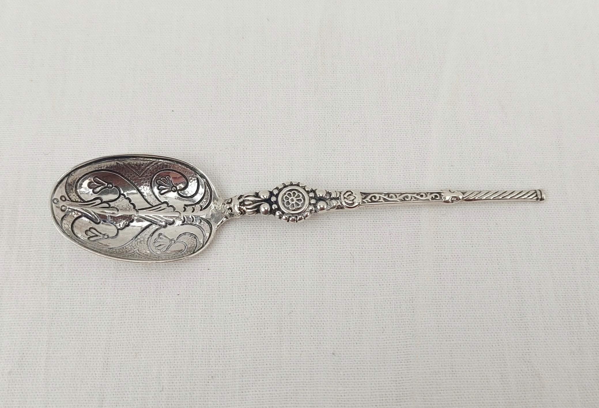 Birmingham Sterling Silver Tea Spoon - Sally Antiques