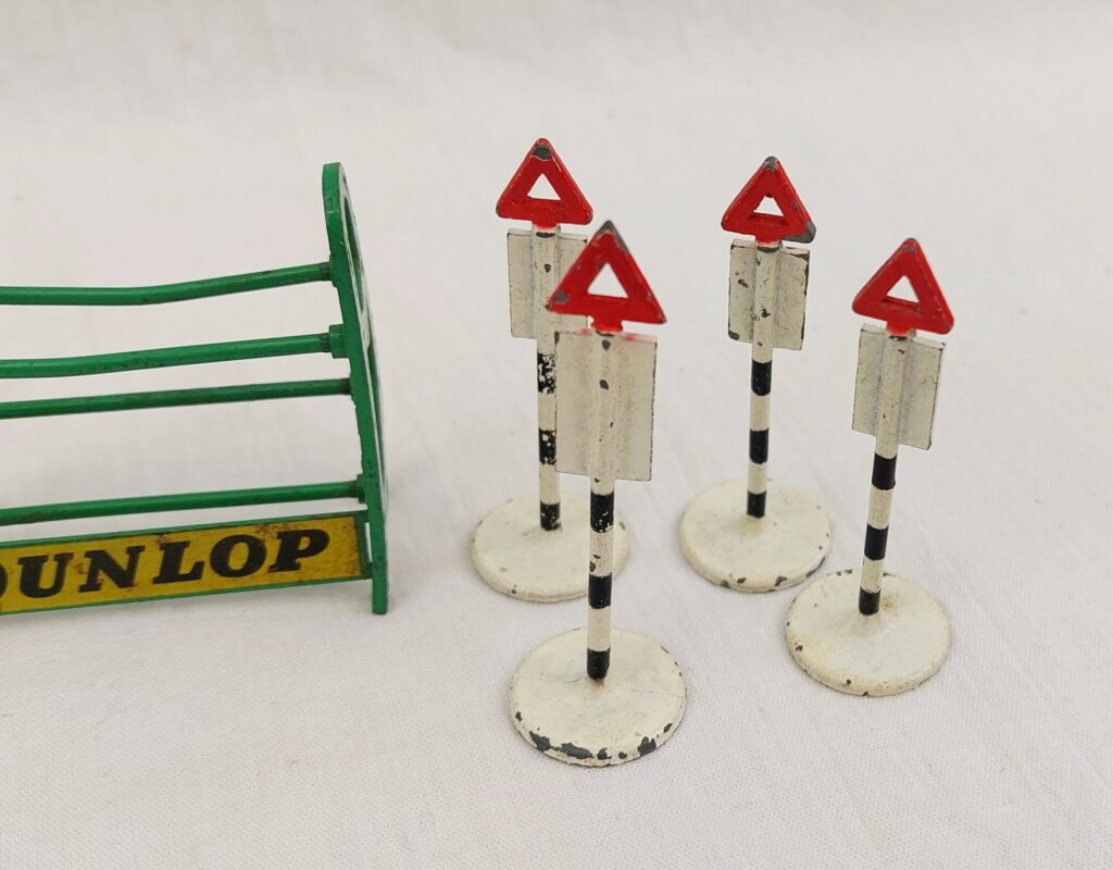 Pack Of 1950s Dinky Toys Road Signs Etc - Sally Antiques