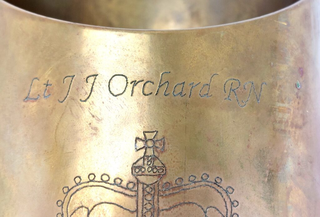 British, Modern, Named Trench Art 105mm Field Gun Shell Vase – Lt J. J ...