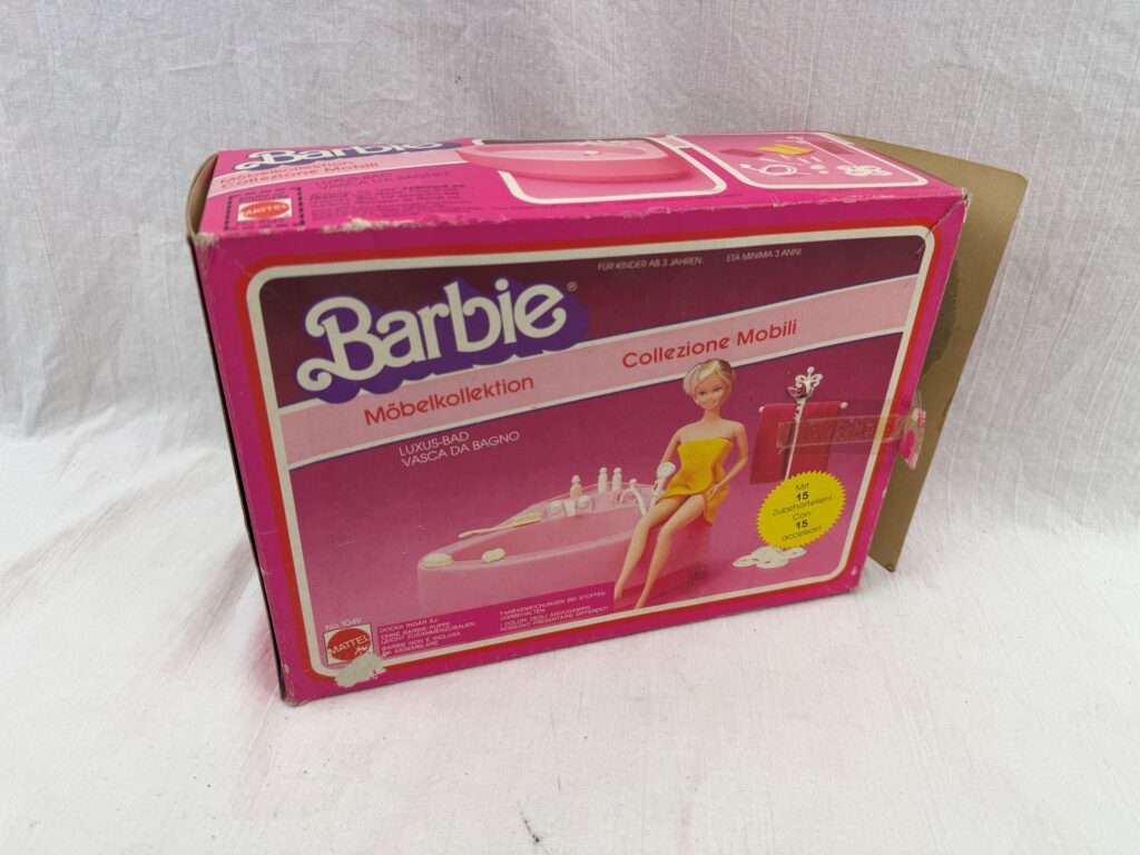 Boxed 1982 Mattel Barbie Luxury Bathtub - Sally Antiques