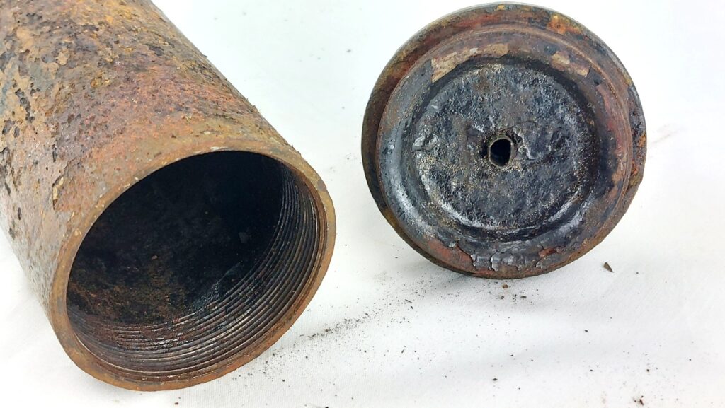British, WW1, Stokes 3-Inch Mortar Bomb, With Original No.146 “All-Ways ...