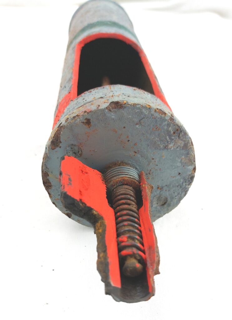 British, WW1, Stokes Mortar Bomb Cutaway with Time Fuze, Inert - Sally ...