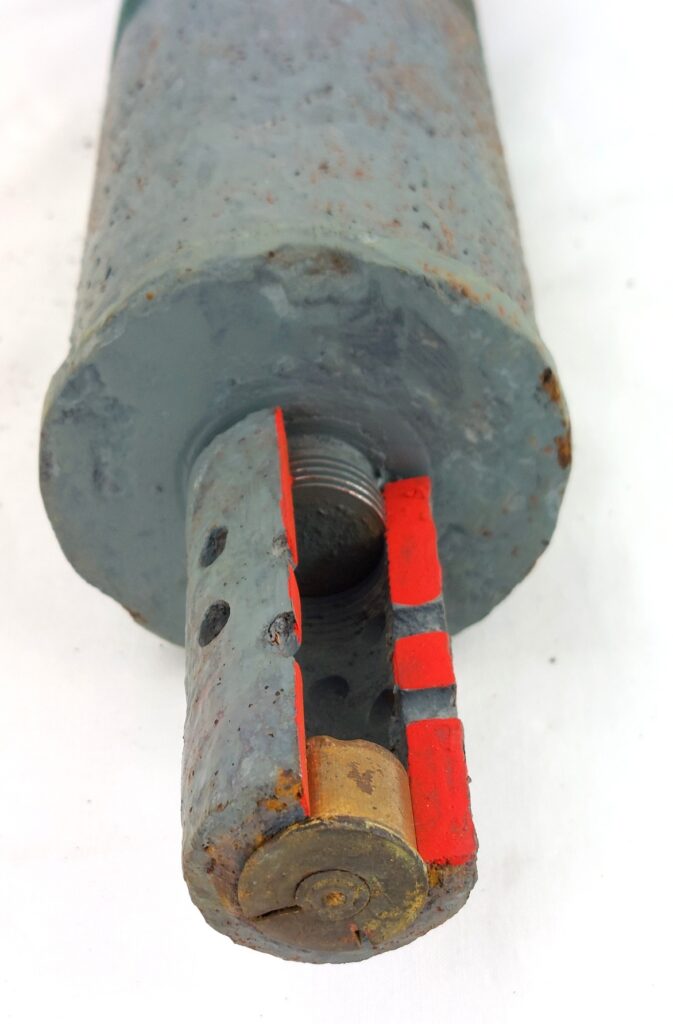 British, WW1, Stokes Mortar Bomb Cutaway with Time Fuze, Inert - Sally ...