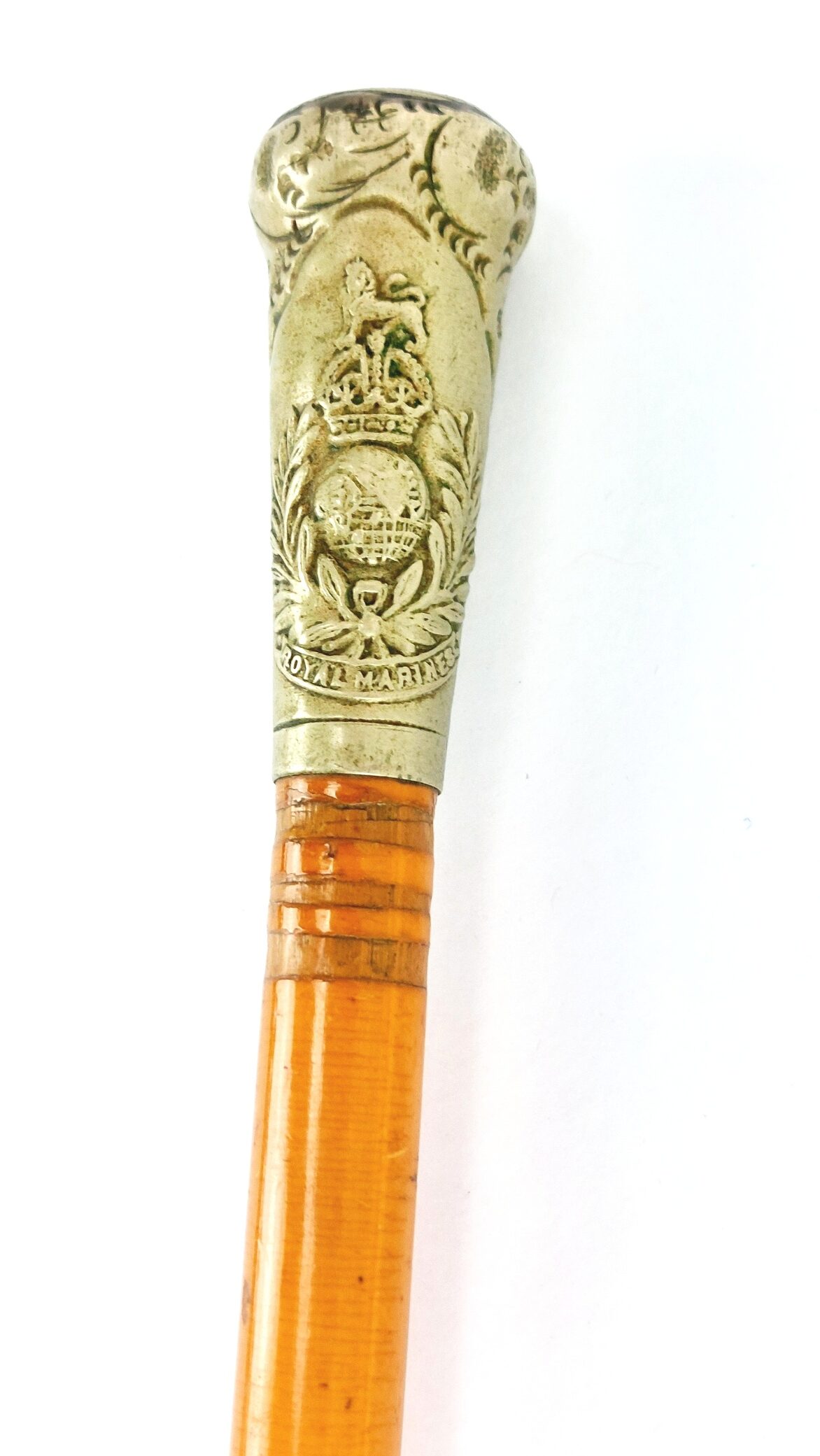 British, c. 1910–1952, Royal Marines King’s Crown Swagger Stick - Sally ...