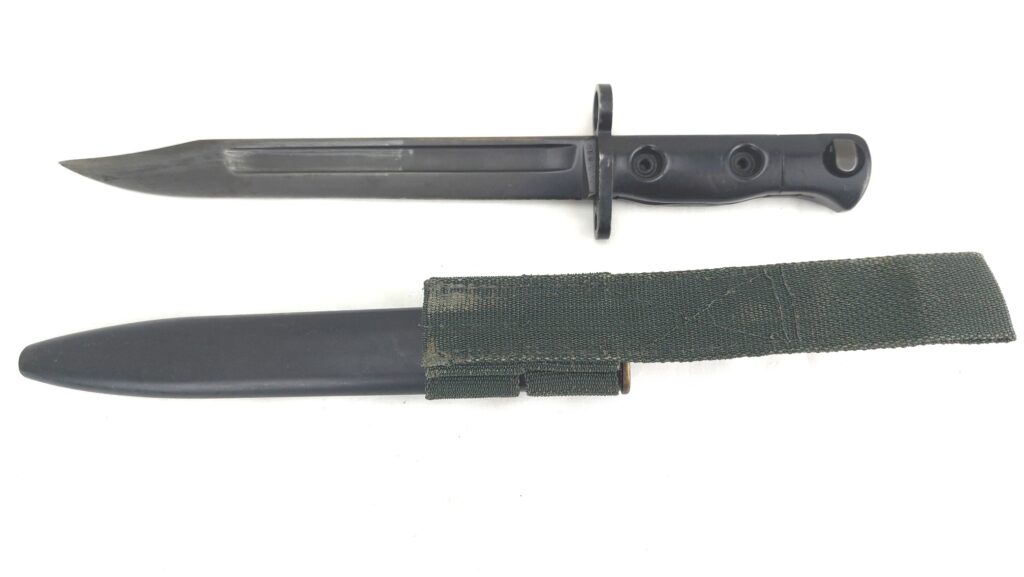 British, Cold War-Dated 1959, BSA L1A3 SLR Bayonet, with Brass Throated ...