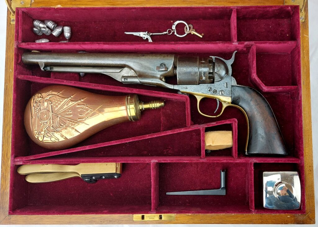US, Civil War-c.1862, Boxed Colt Model 1860 Army Percussion Revolver ...