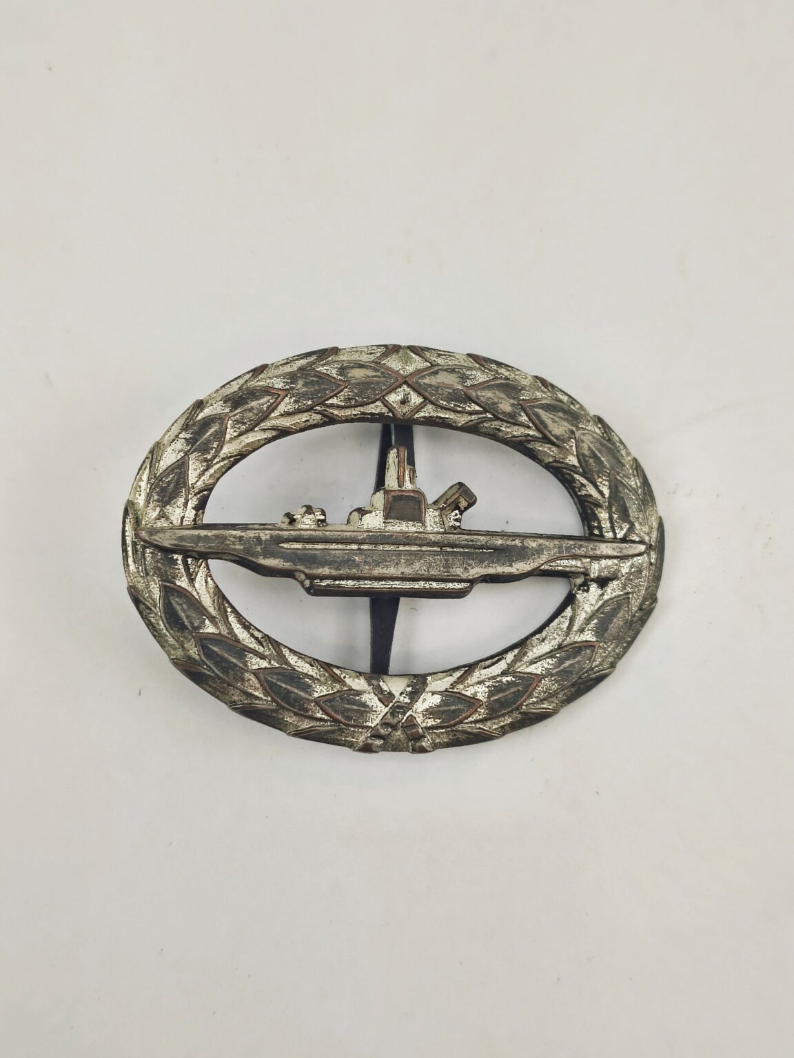 Post WW2 German 800 Silver U-Boat Submarine Badge - Sally Antiques